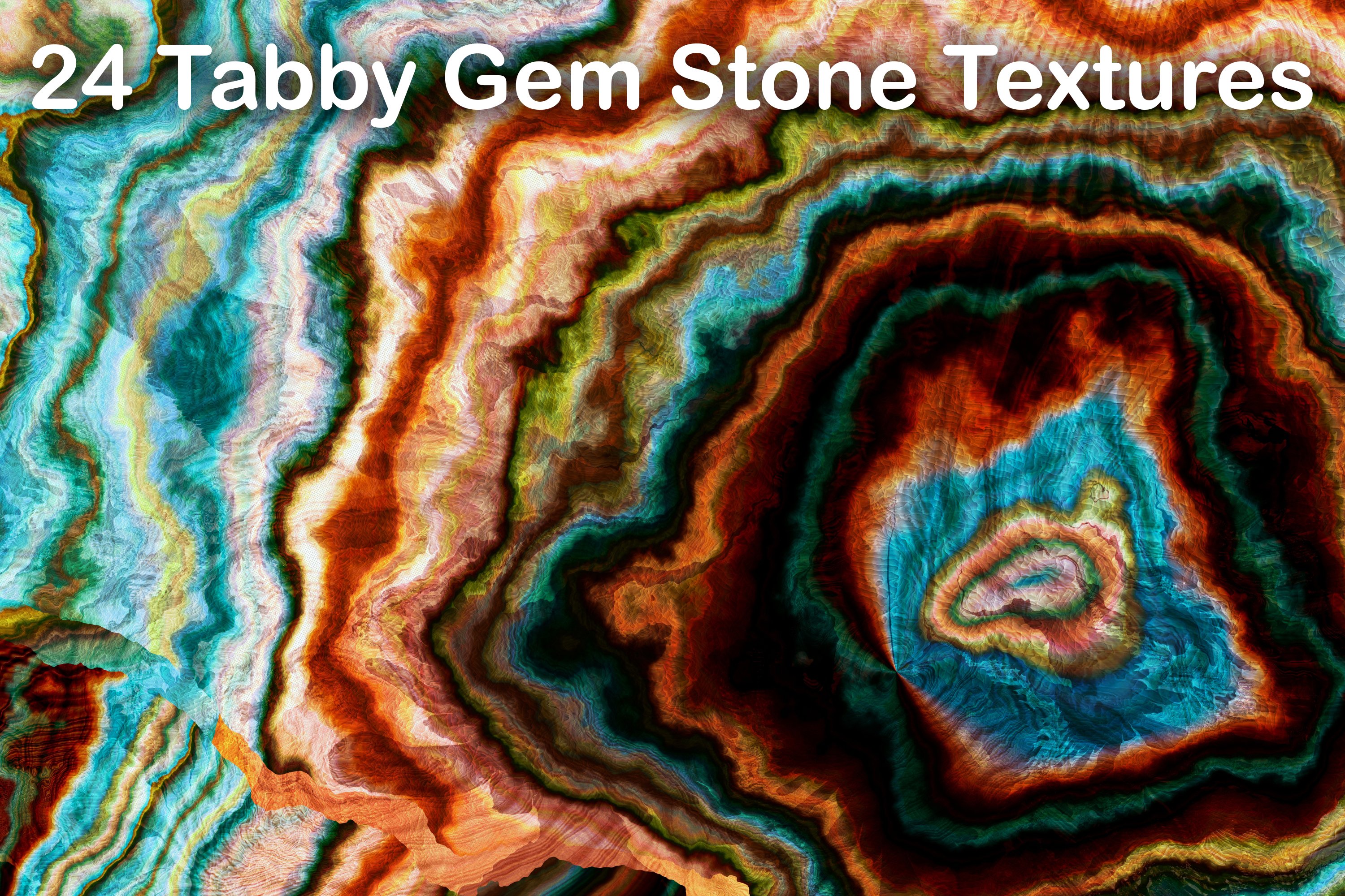24 Tabby Onyx Gem Stone Textures - High Resolution (215668)