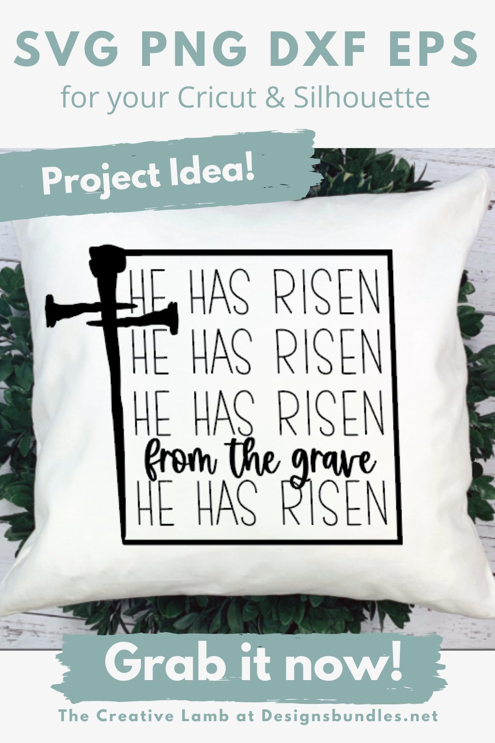 He has Risen Svg|Faith svg files|Cross svg