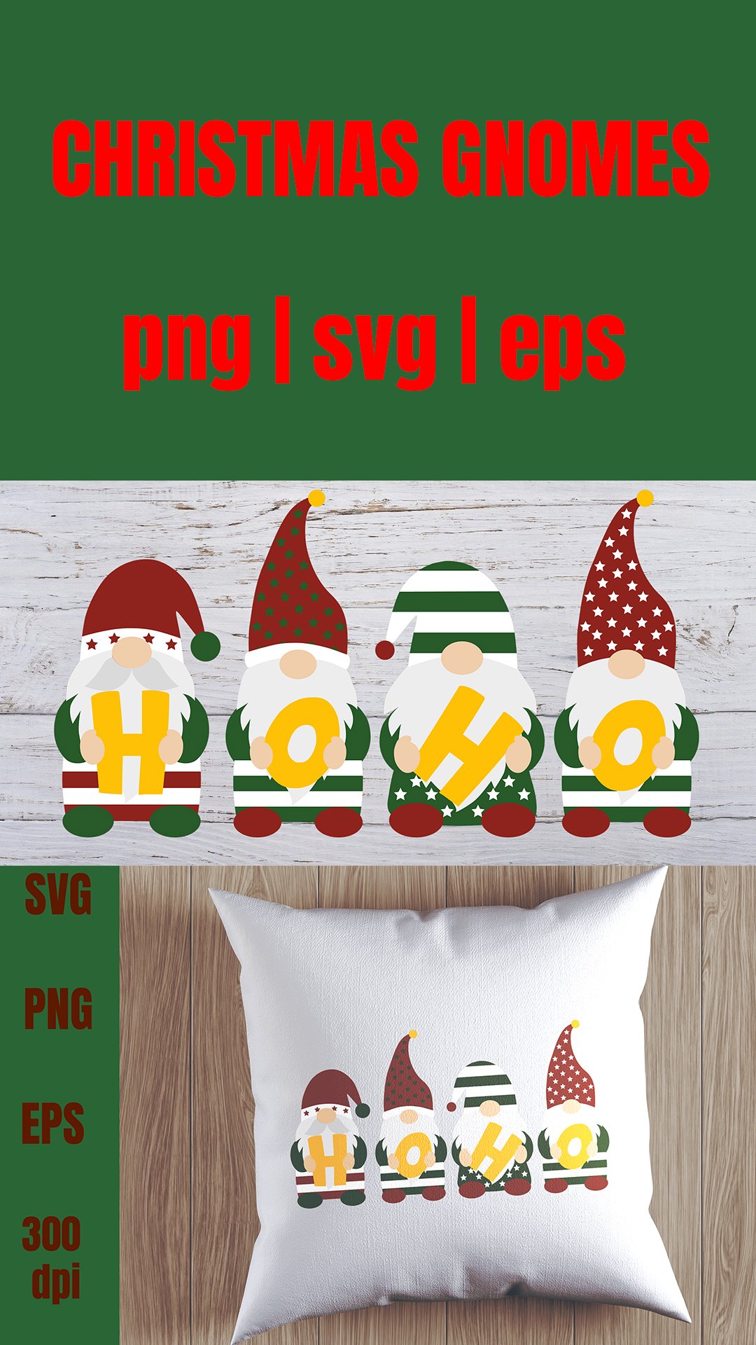 Christmas gnomes SVG Ho Ho (1359650)