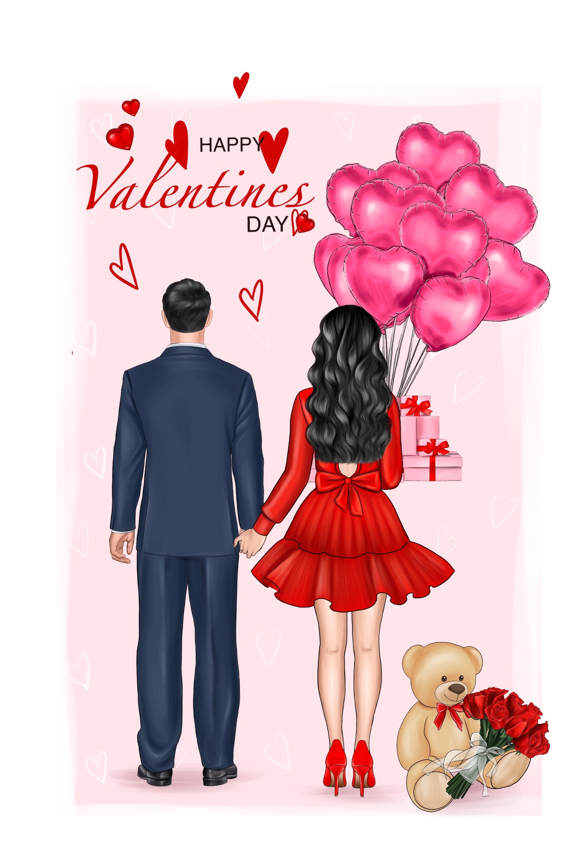 Couple Clipart, Valentine Clipart, Love Forever