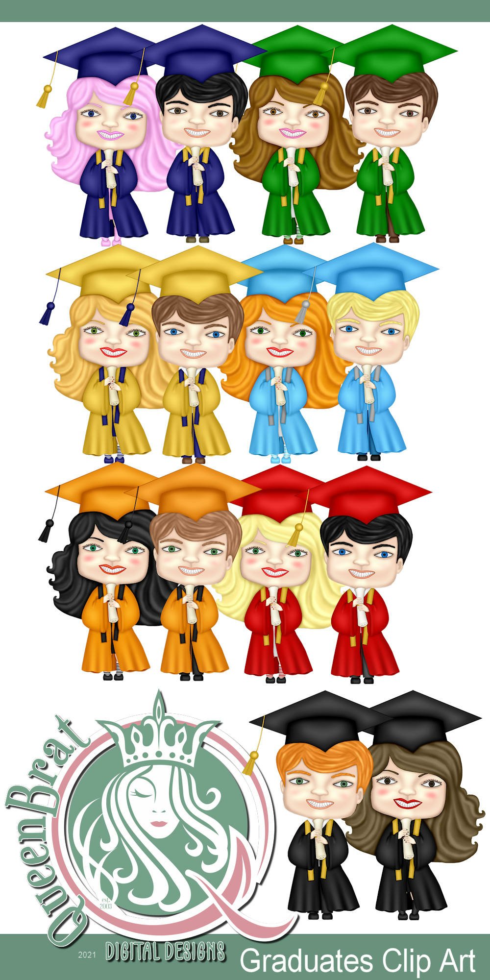 Graduate Student Clip Art
