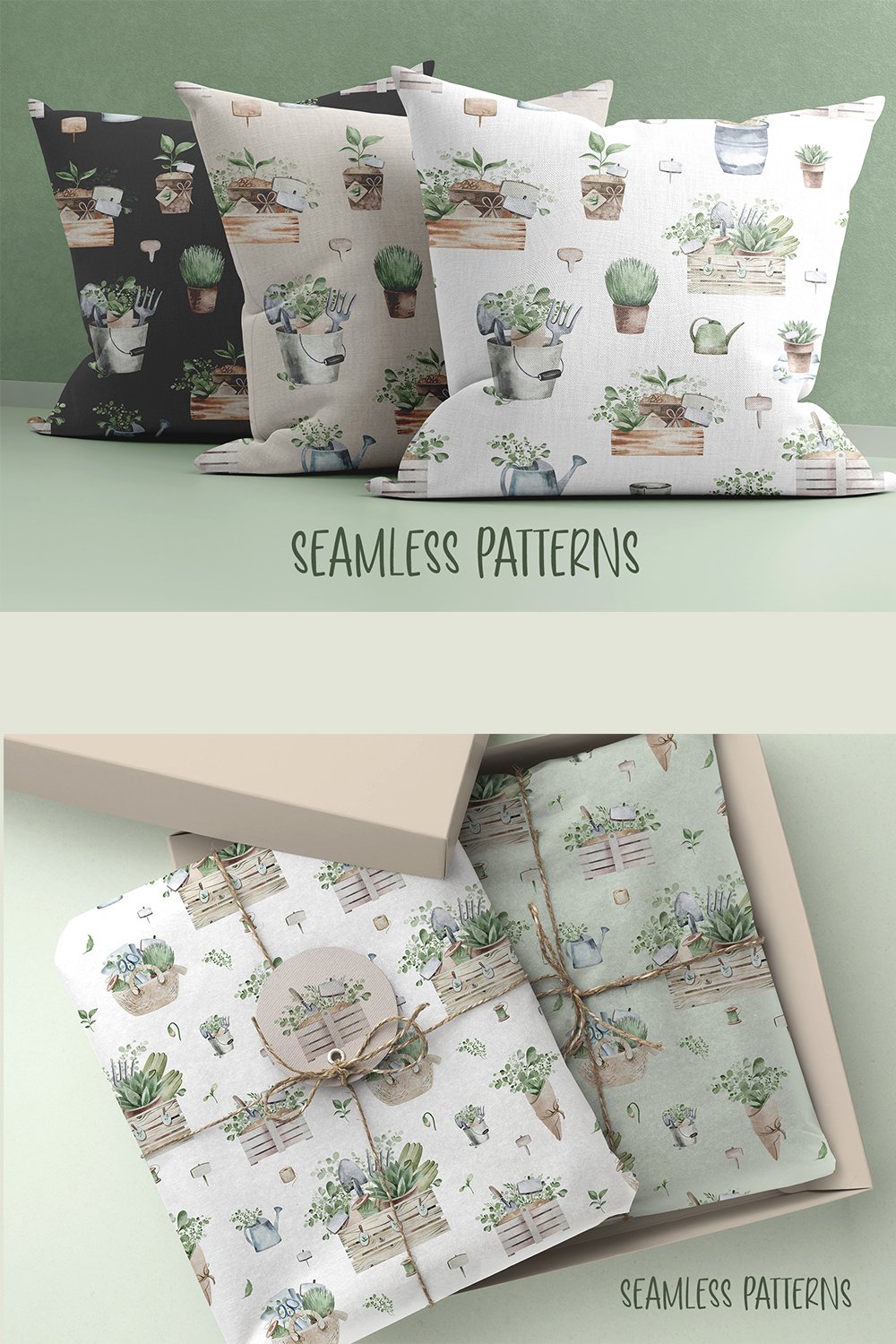 20 Garden Digital Paper Gardening for Scrapbooking