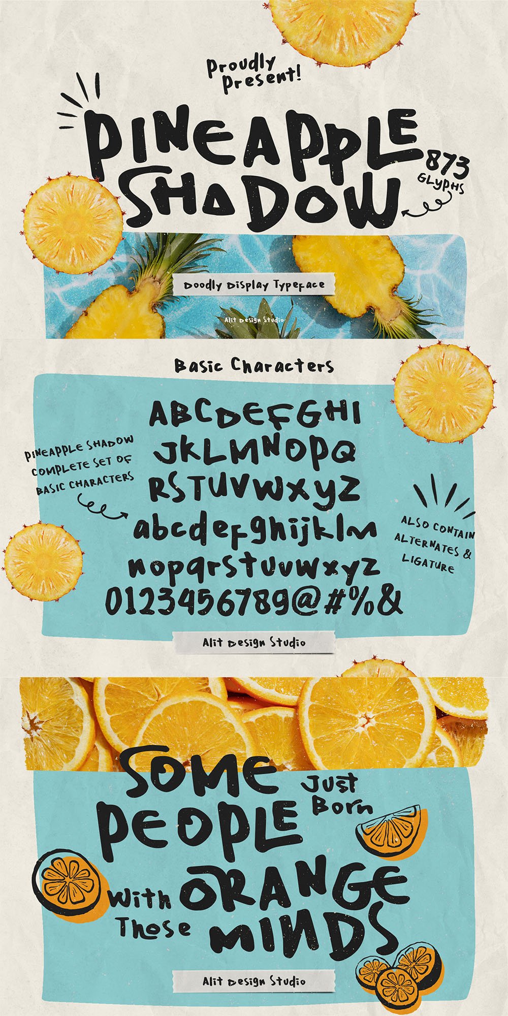 Pineapple Shadow Typeface