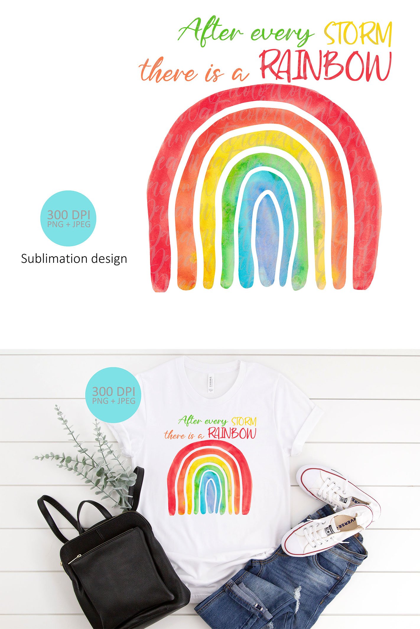 Rainbow Sublimation design (1277469)