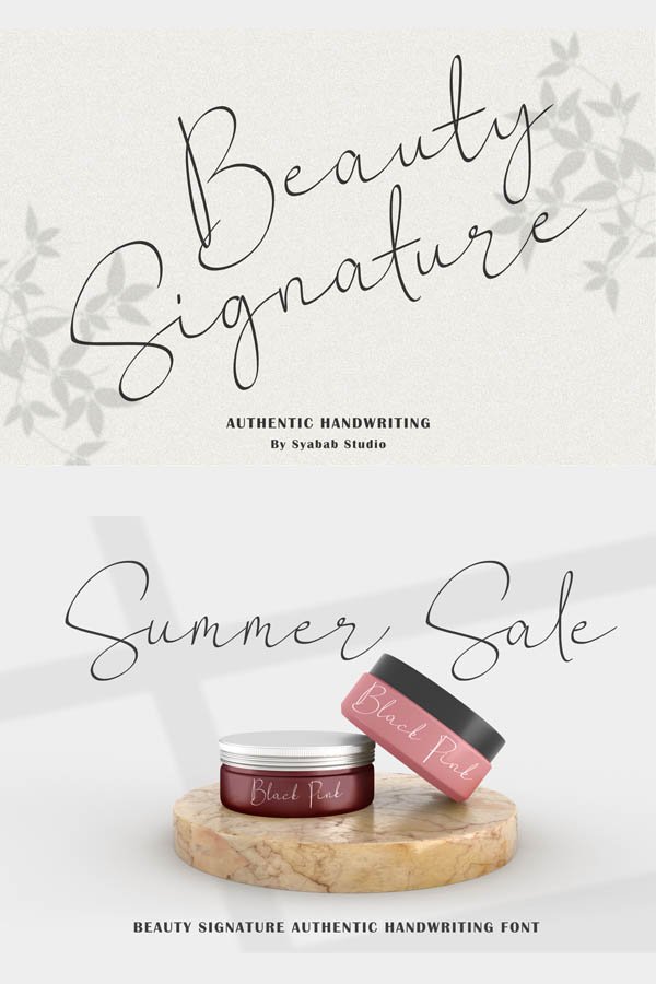 Beauty Signature Font (1278681)