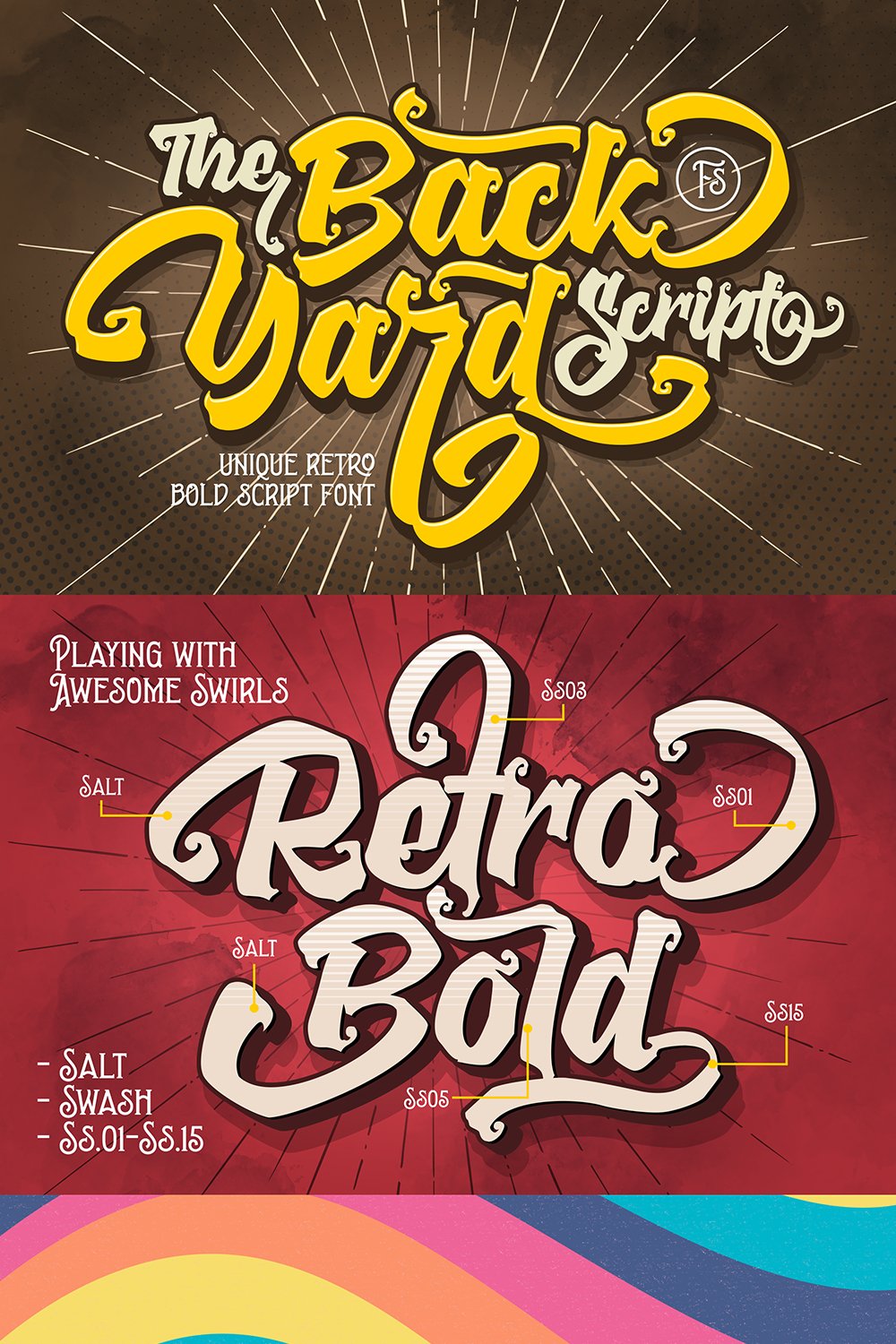 The Backyard Script - Retro Bold Font