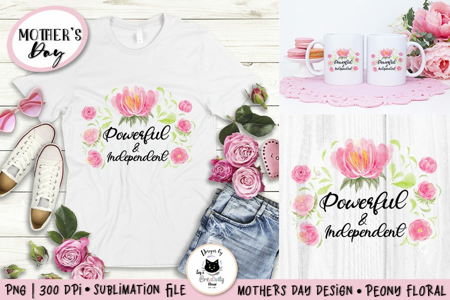 Mother's Day Floral Sublimation Design