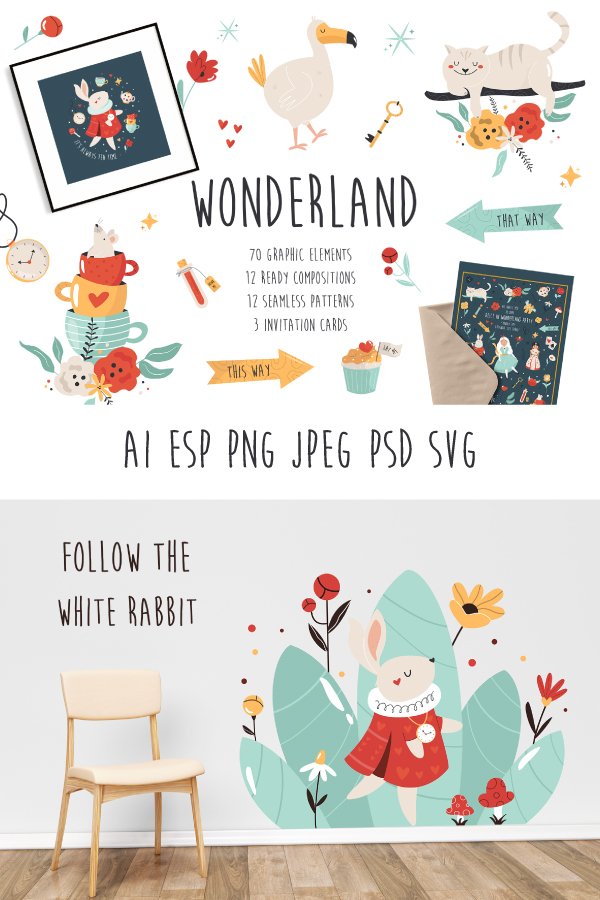 Wonderland Illustrations & Patterns