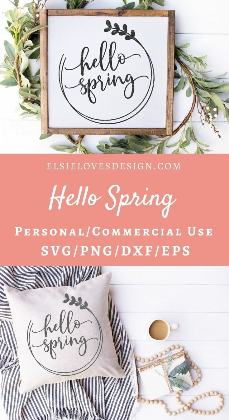 Hello Spring SVG Cut Files (1202170)