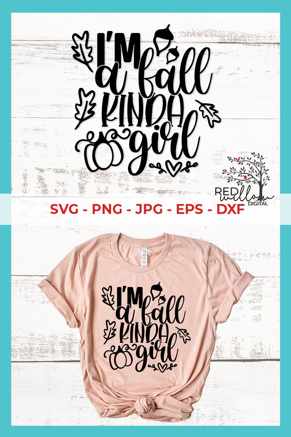 Fall SVG File - I'm A Fall Kinda Girl SVG