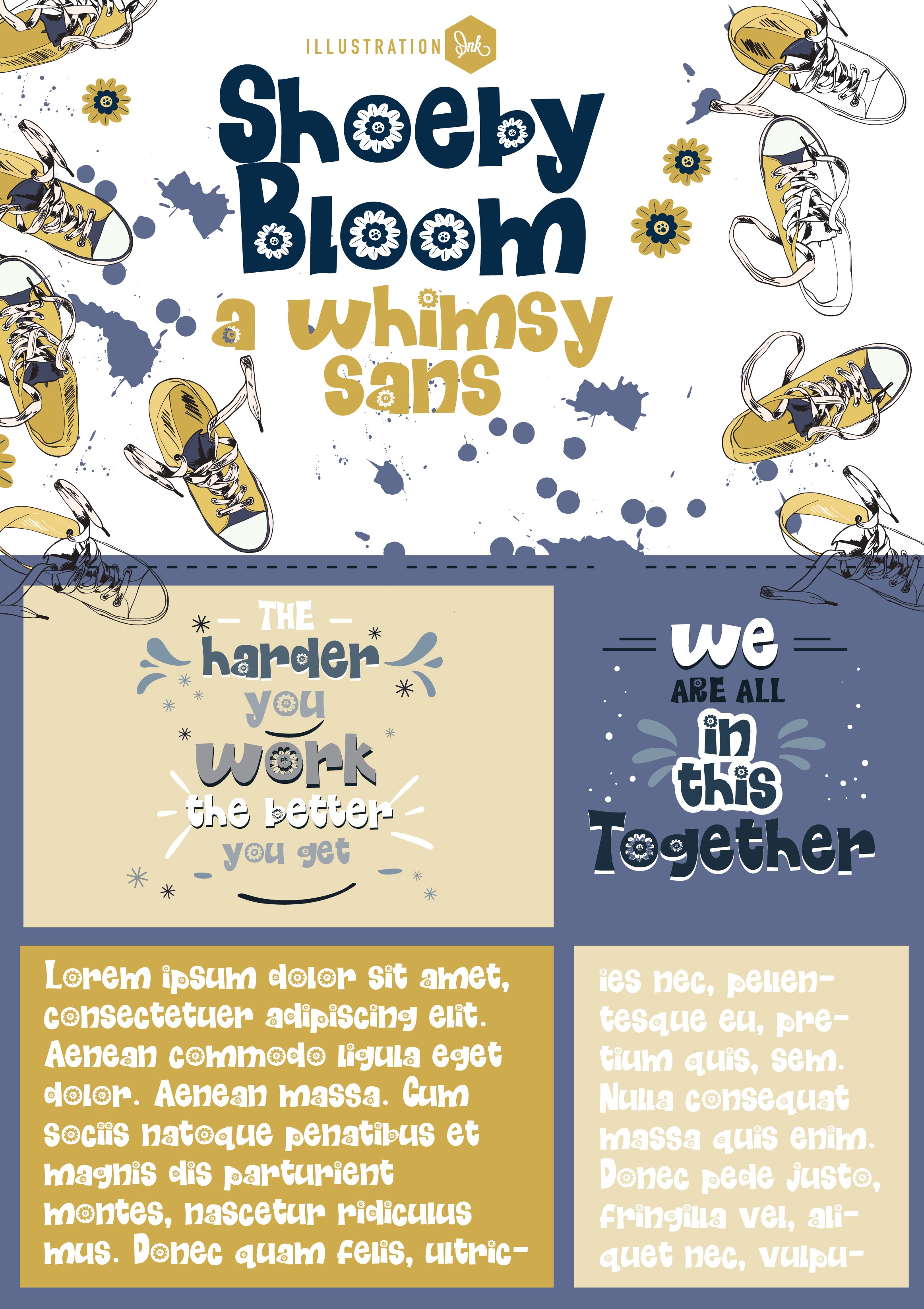 Hand-crafted, hand-written, script font