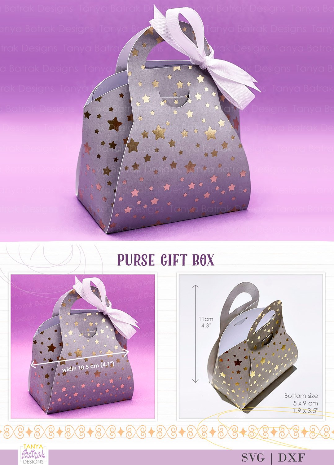 Purse Gift Box, Box SVG, Gift Box SVG