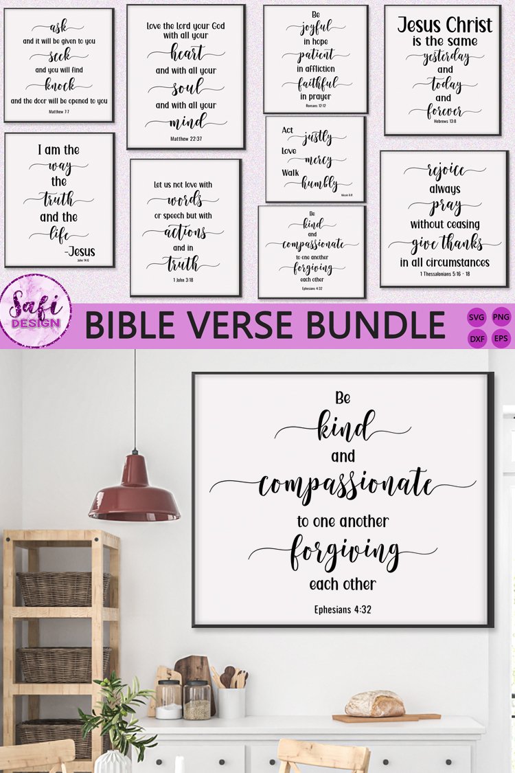 Bible Verse Cut File Bundle | Favourite Bible Verse SVG's