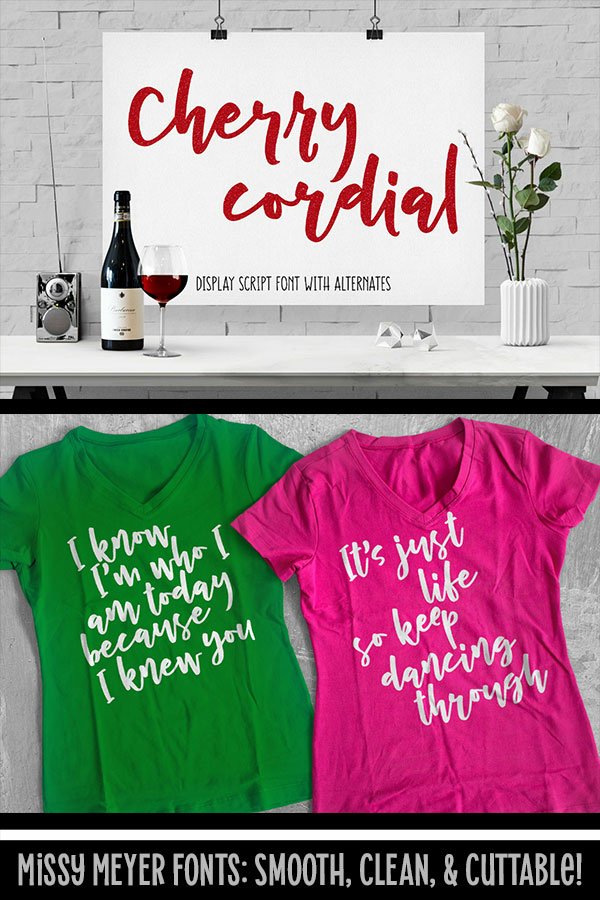 Cherry Cordial - script display font