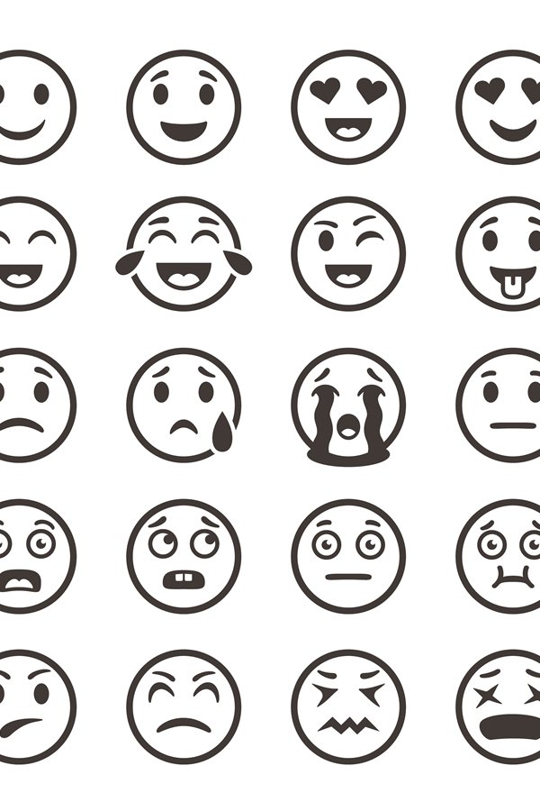 Emoticons outline. Emoji faces emoticon funny (974872)
