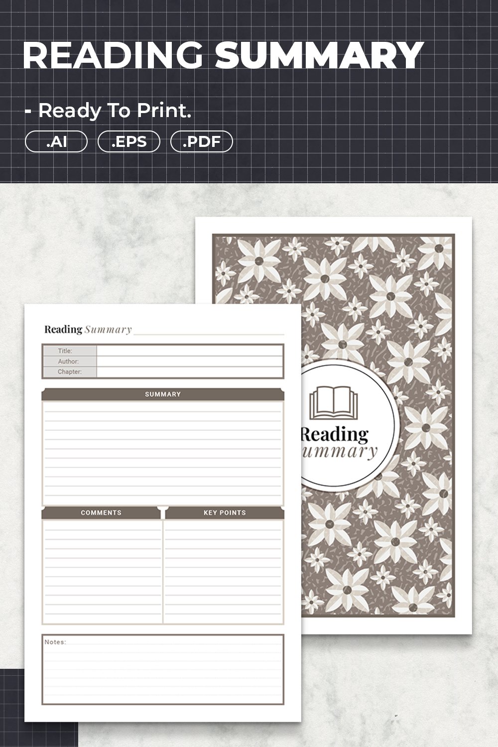 Reading Summary | Printable Template