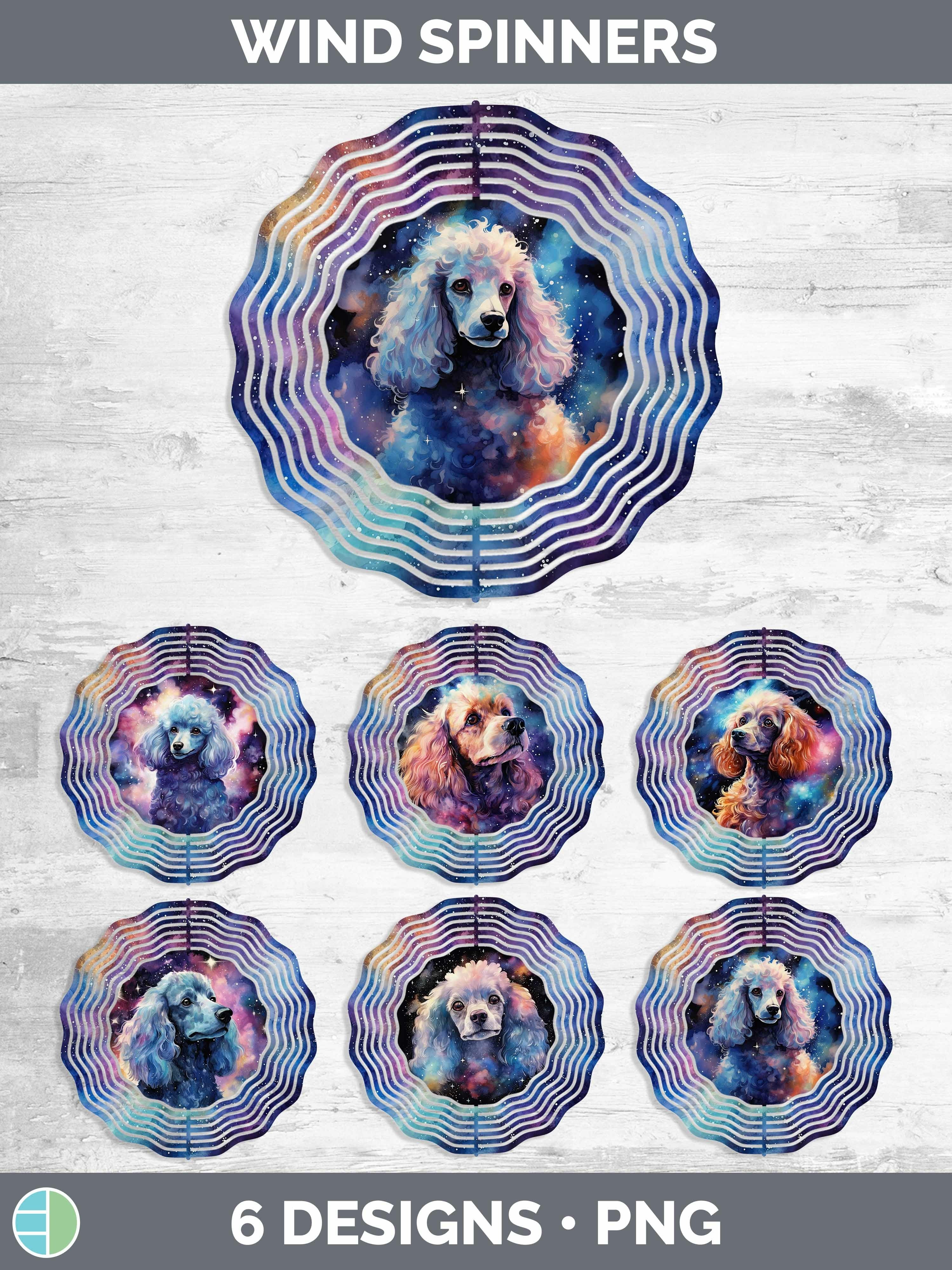 Galaxy Poodle Dog Wind Spinner | Bundle Spinner Designs