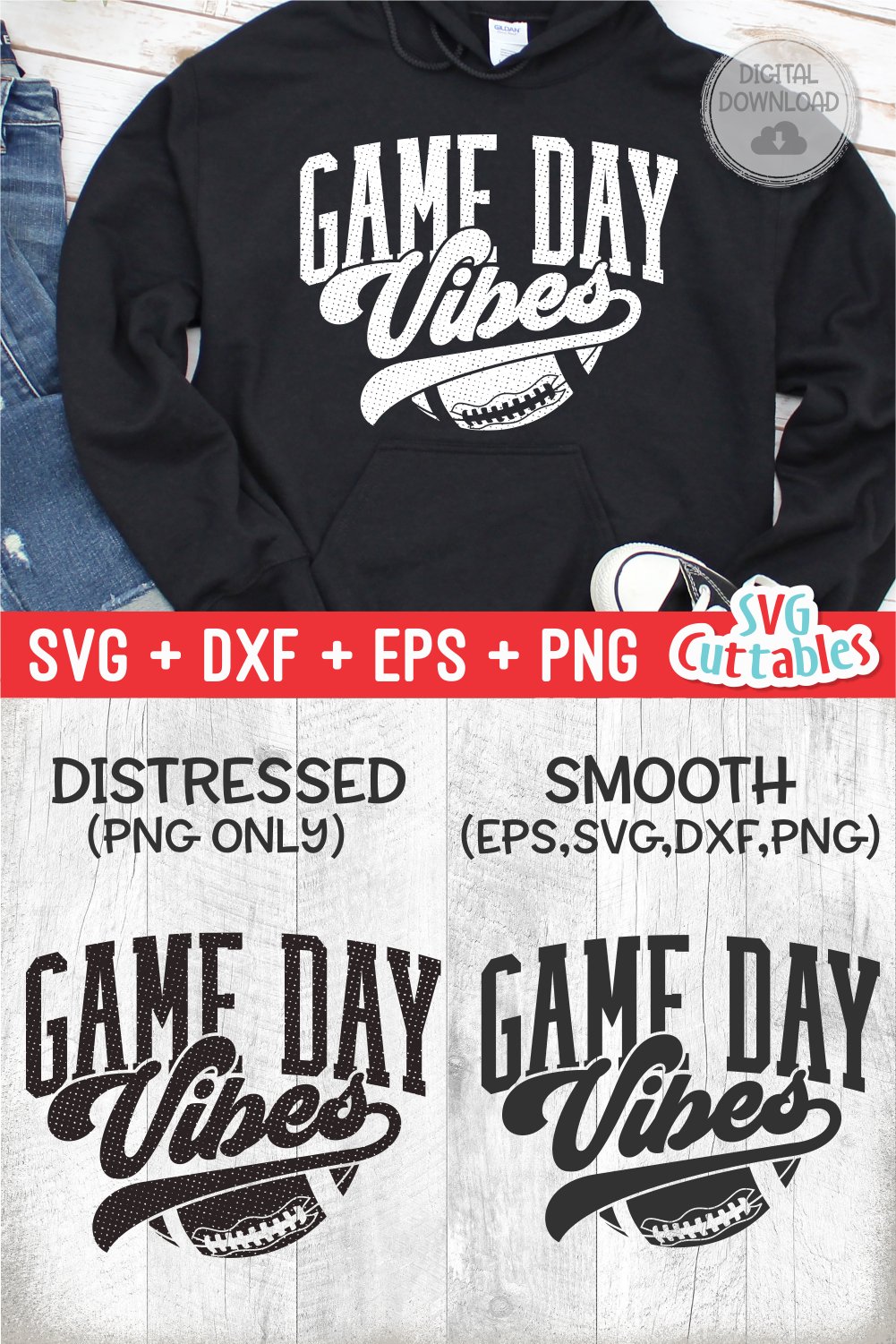 Football SVG | Game Day Vibes (1999300)