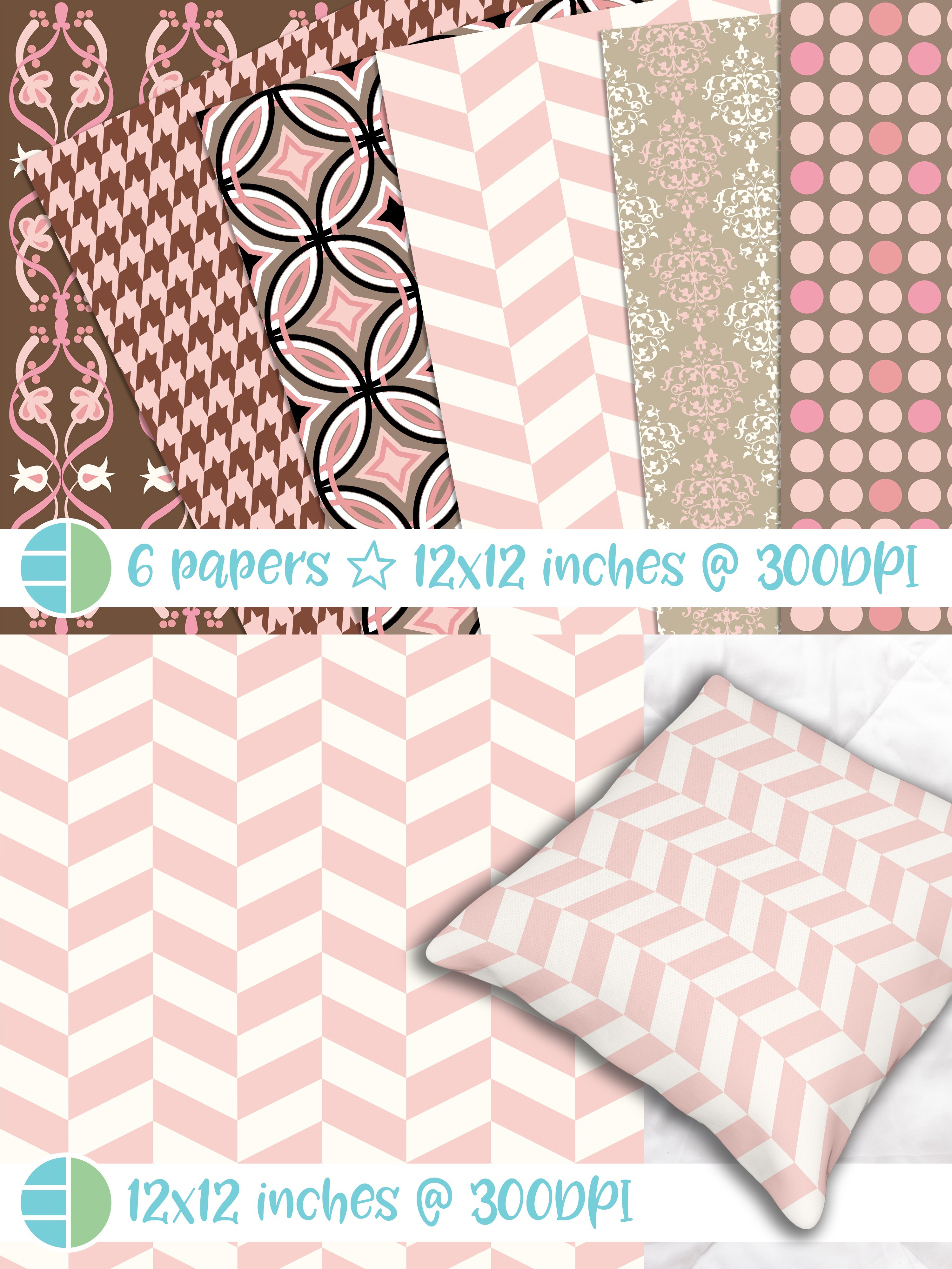 Geometric Sublimation Background Paper Pink Brown Patters