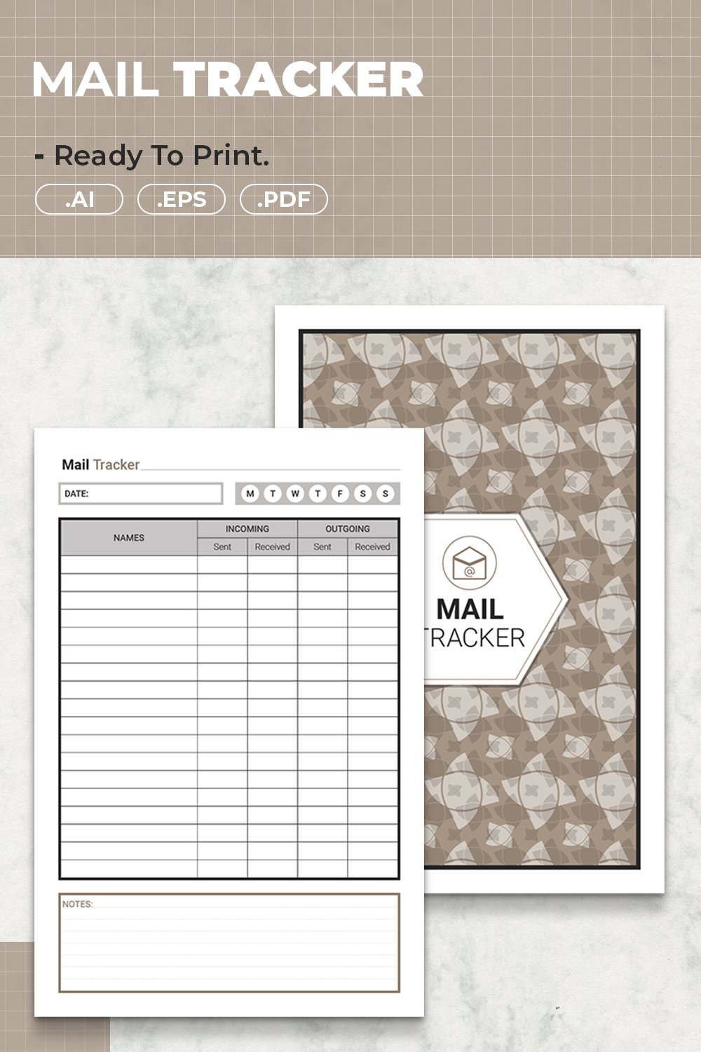 Mail Tracker | Printable Template