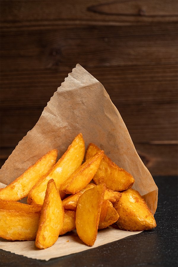 Rustic potatoes on authentic background - 23 photos