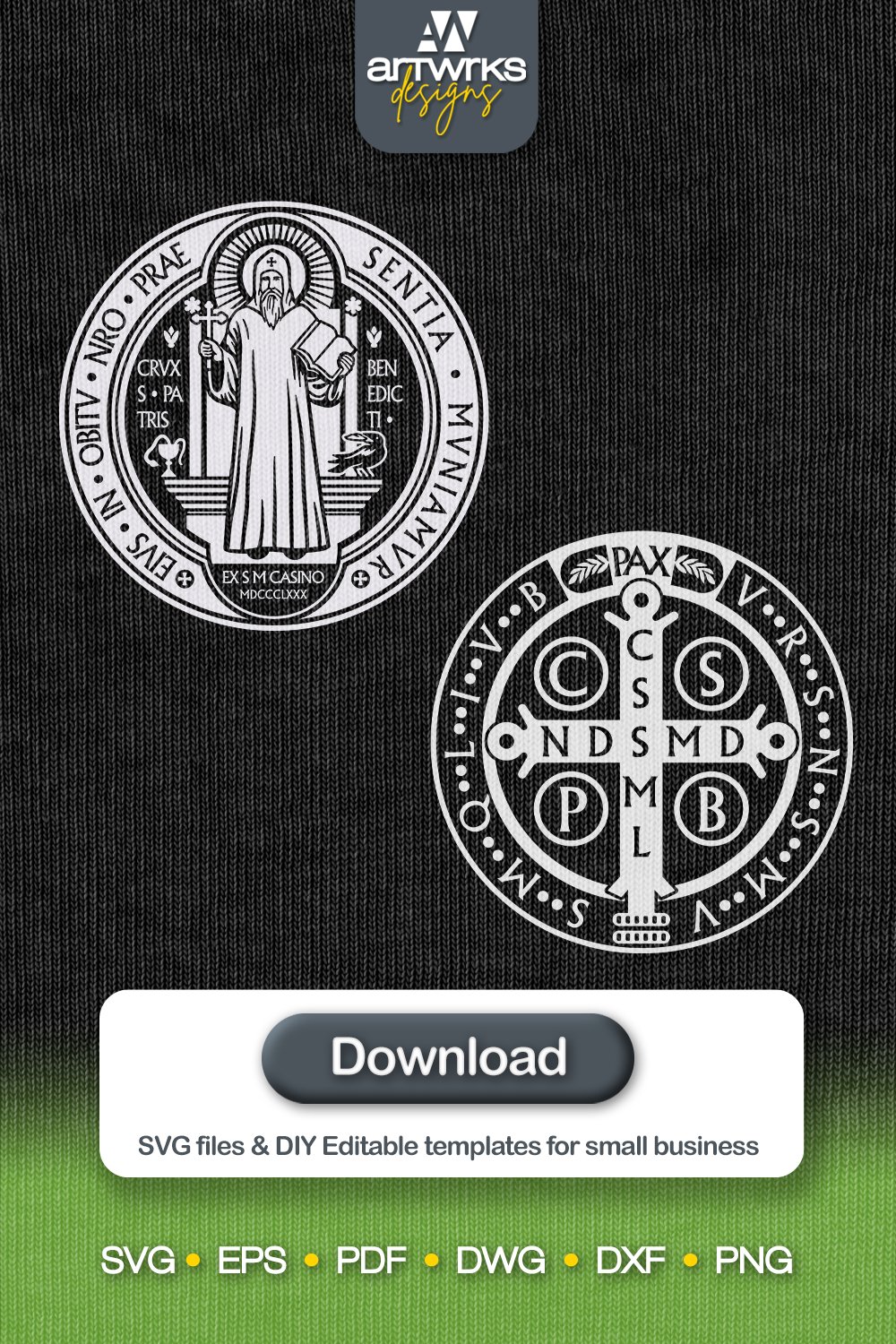 San Benito | Saint benedict medal catholic SVG files