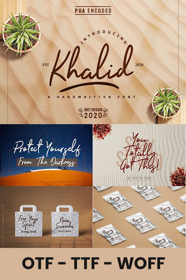 Khalid Handwritten Script Font