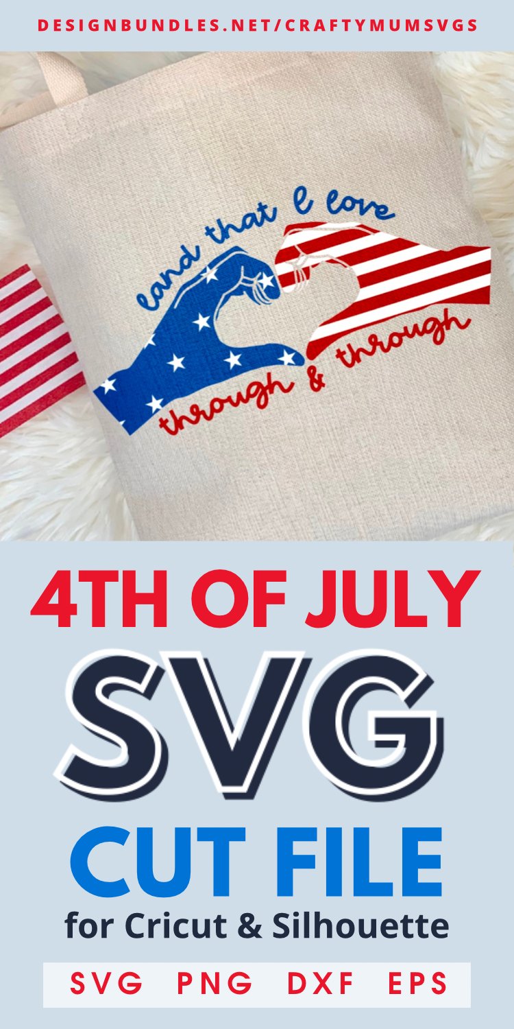 American Independence Day SVG | Land That I Love Flag Design