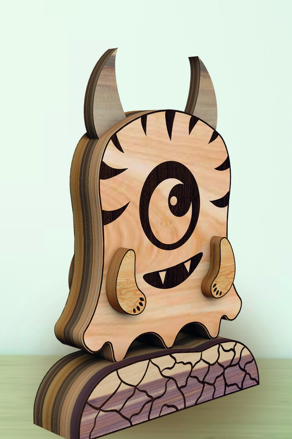 Decorative Cute Monster Cut File
