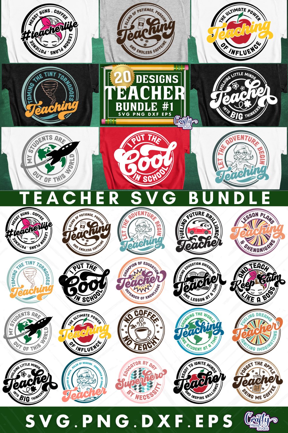 Teacher Svg Files | Teacher Shirt Bundle | Teacher Quotes