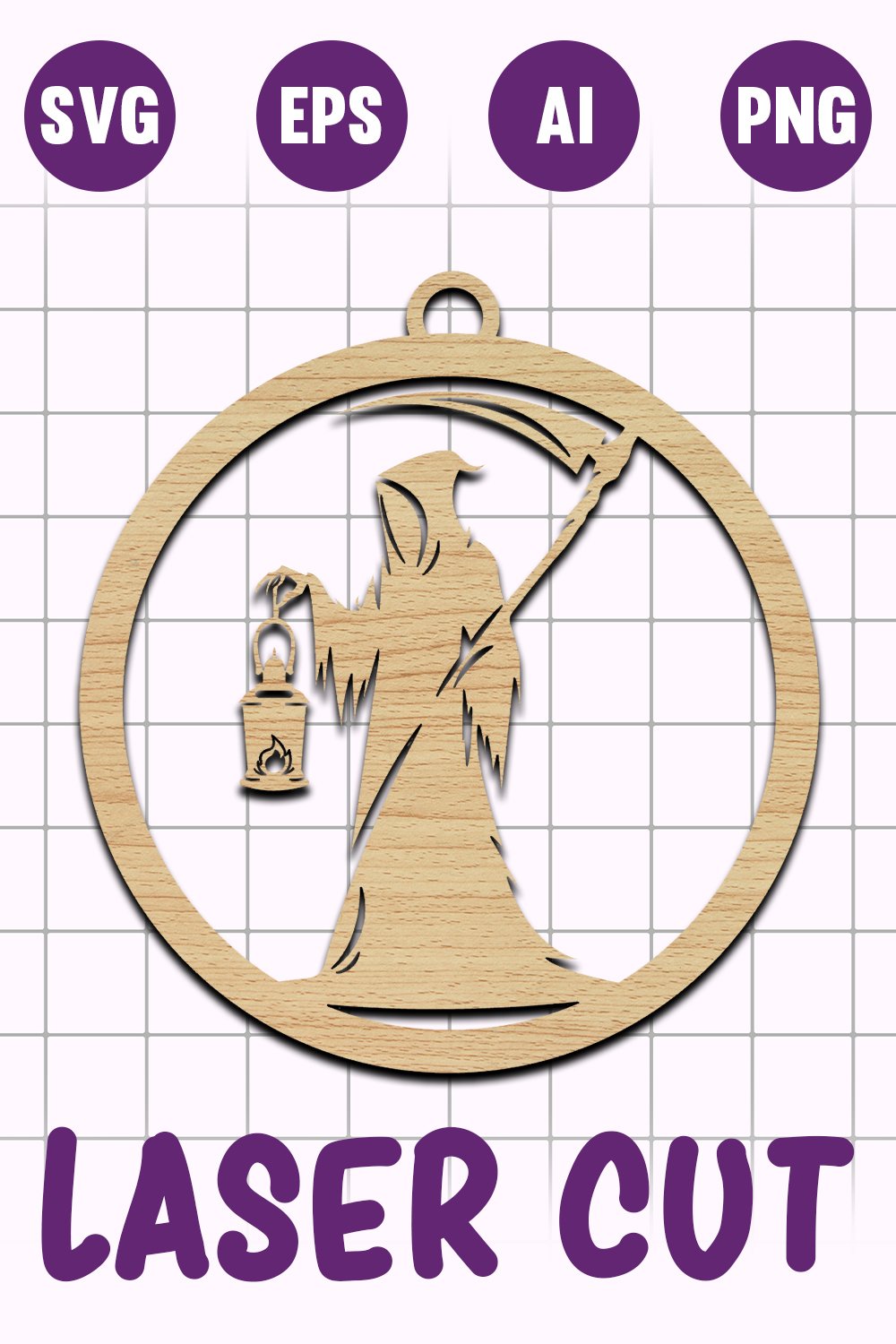 Grim Reaper Ornaments | Halloween Laser Cut Files SVG