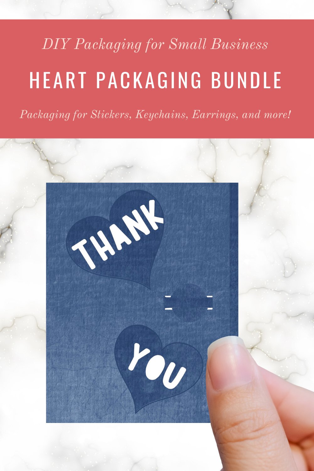 Heart Sticker Packaging and Thank You Note Card (1218708) | SVGs ...