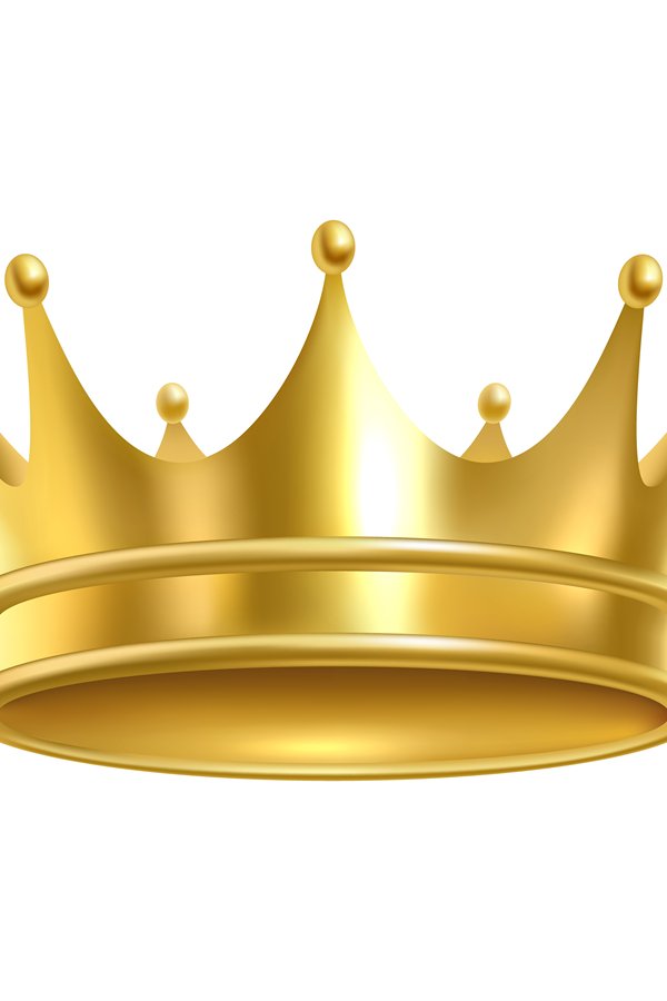 Royal crown realistic. Imperial gold luxury monarchy medieva