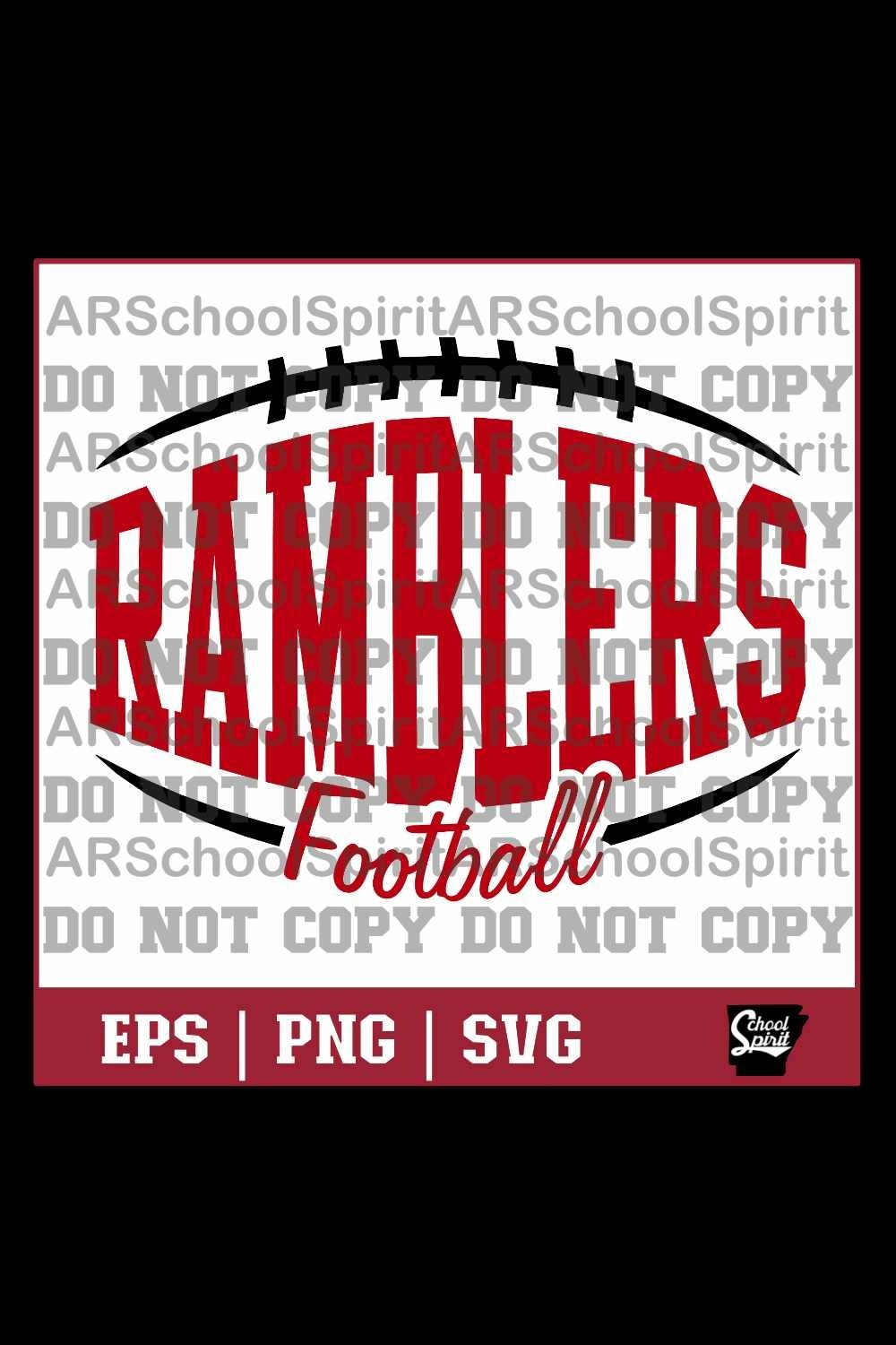Ramblers Football SVG Shirt Design