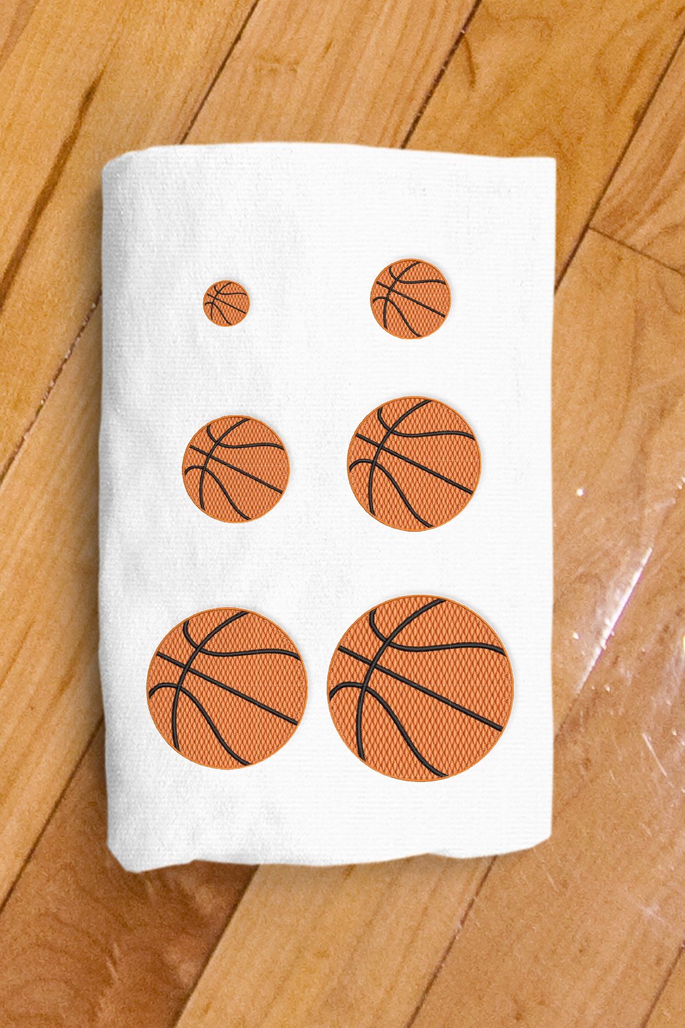 Textured Basketball Mini Embroidery File