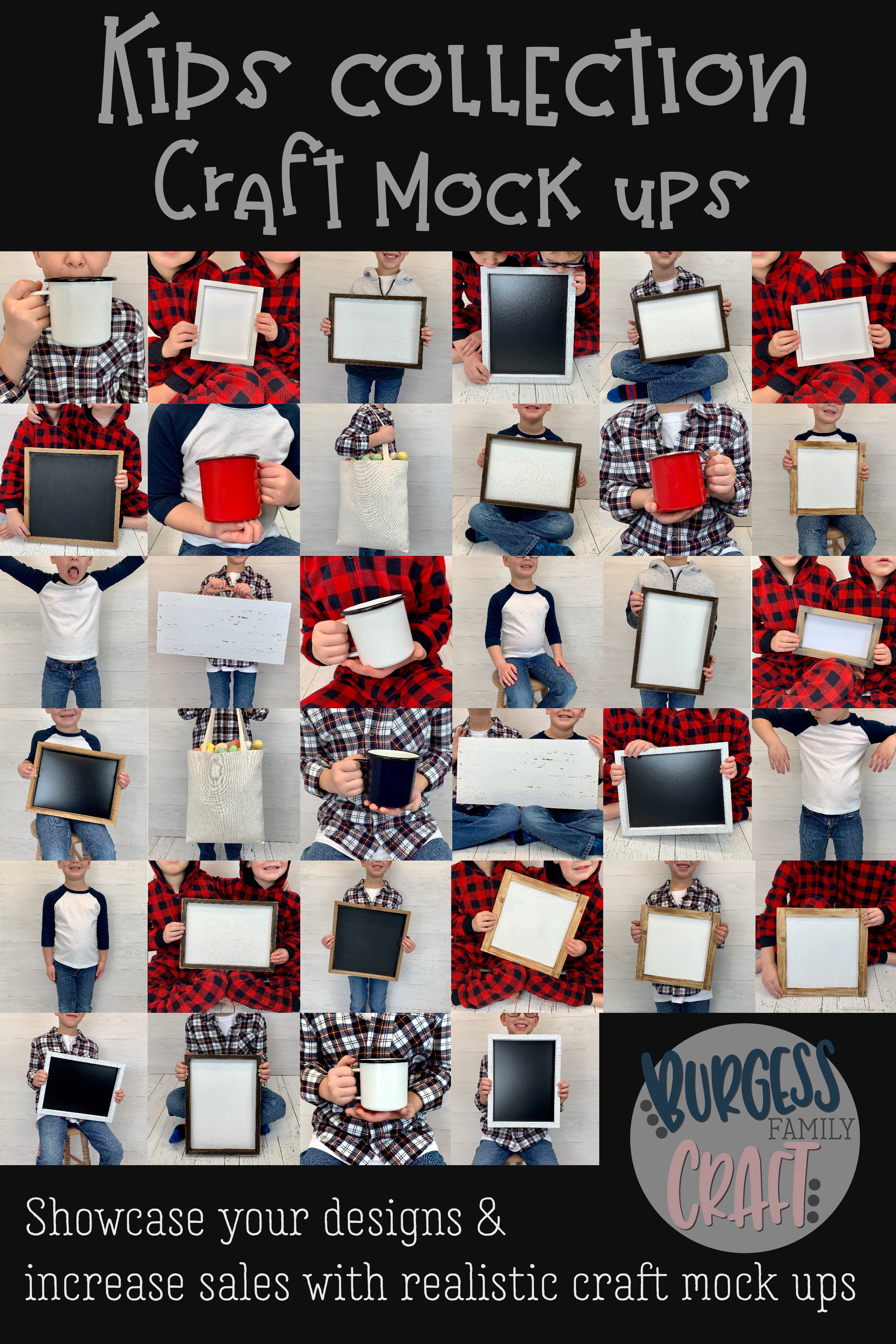 Kids Collection 34 Craft mock up Bundle (443645)