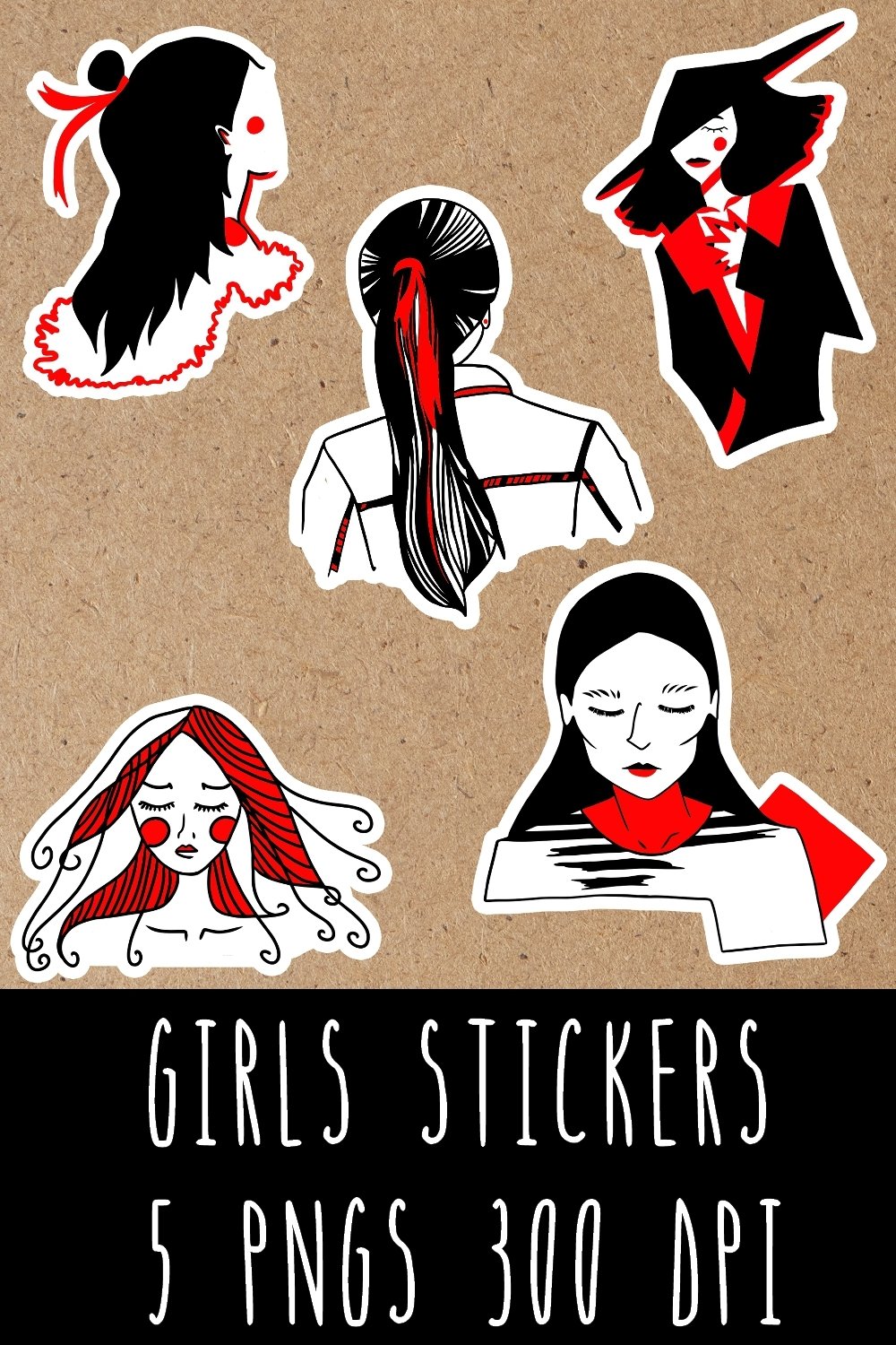 Girls stickers