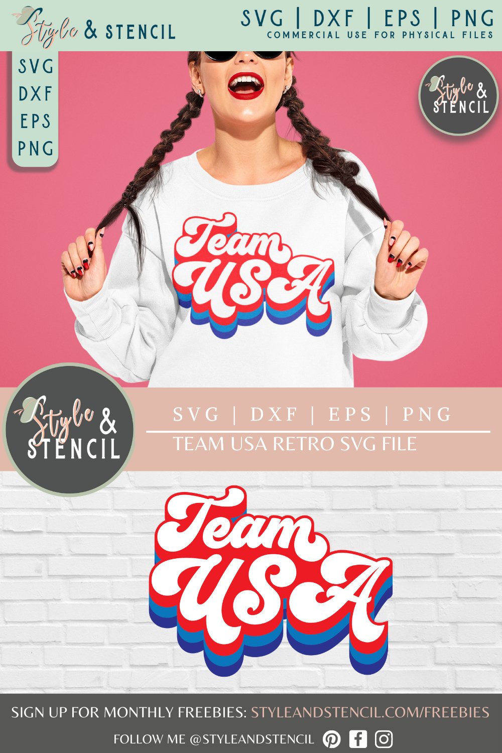 Team USA layered SVG Patriotic File