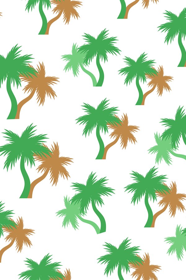 Tropical palm trees seamless pattern
