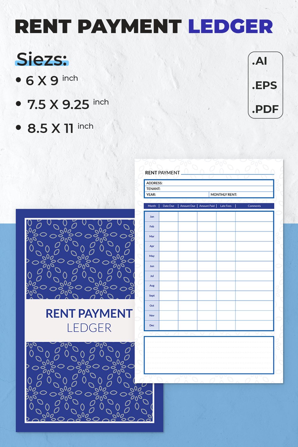 Rent Payment Ledger | Printable Template