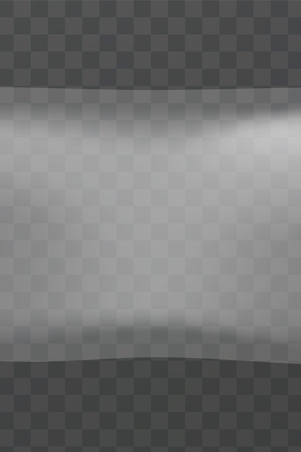 Plastic packaging. Transparent 3d pack mockup, realistic env