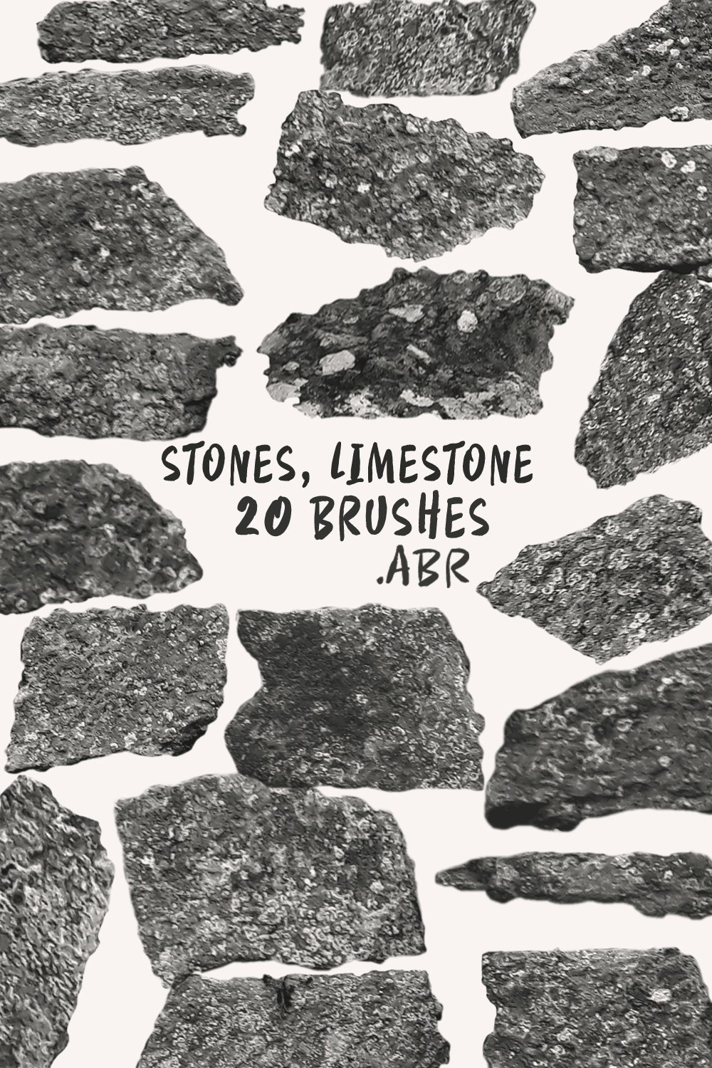 Stone Brushes for Photoshop, ProCreate .ABR