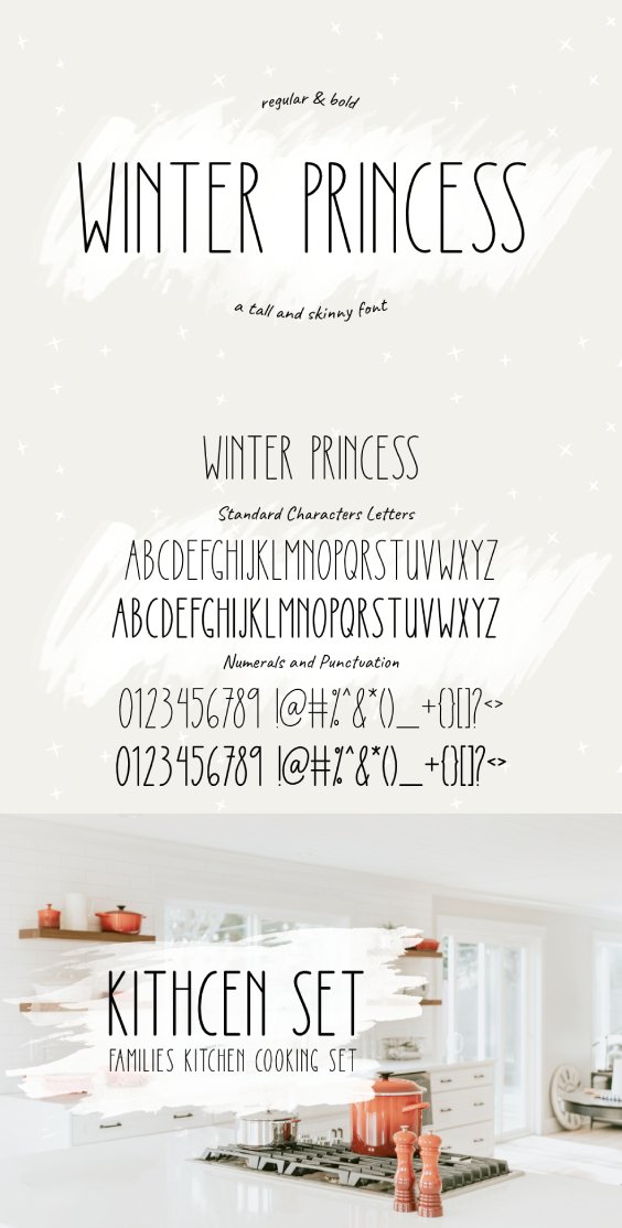 Winter Princess Font | Cricut Font | Crafty Font | (1095004)