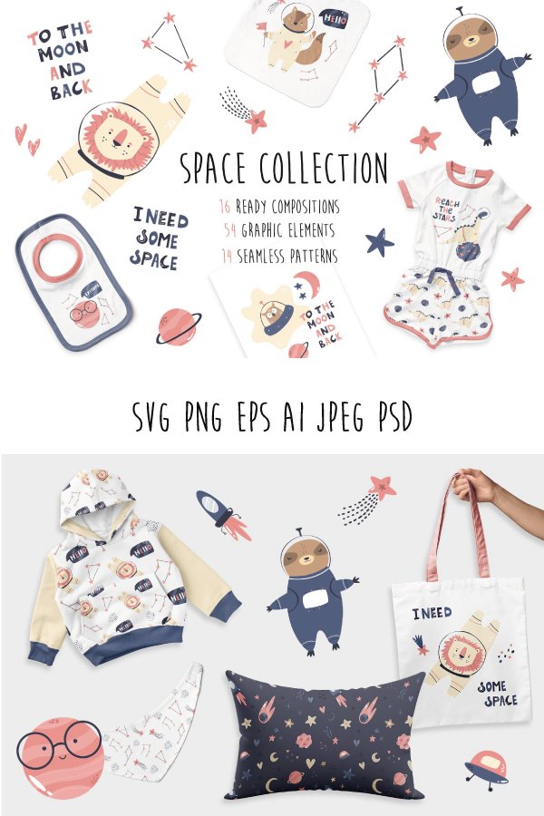 Cosmic Animals - Clipart Collection