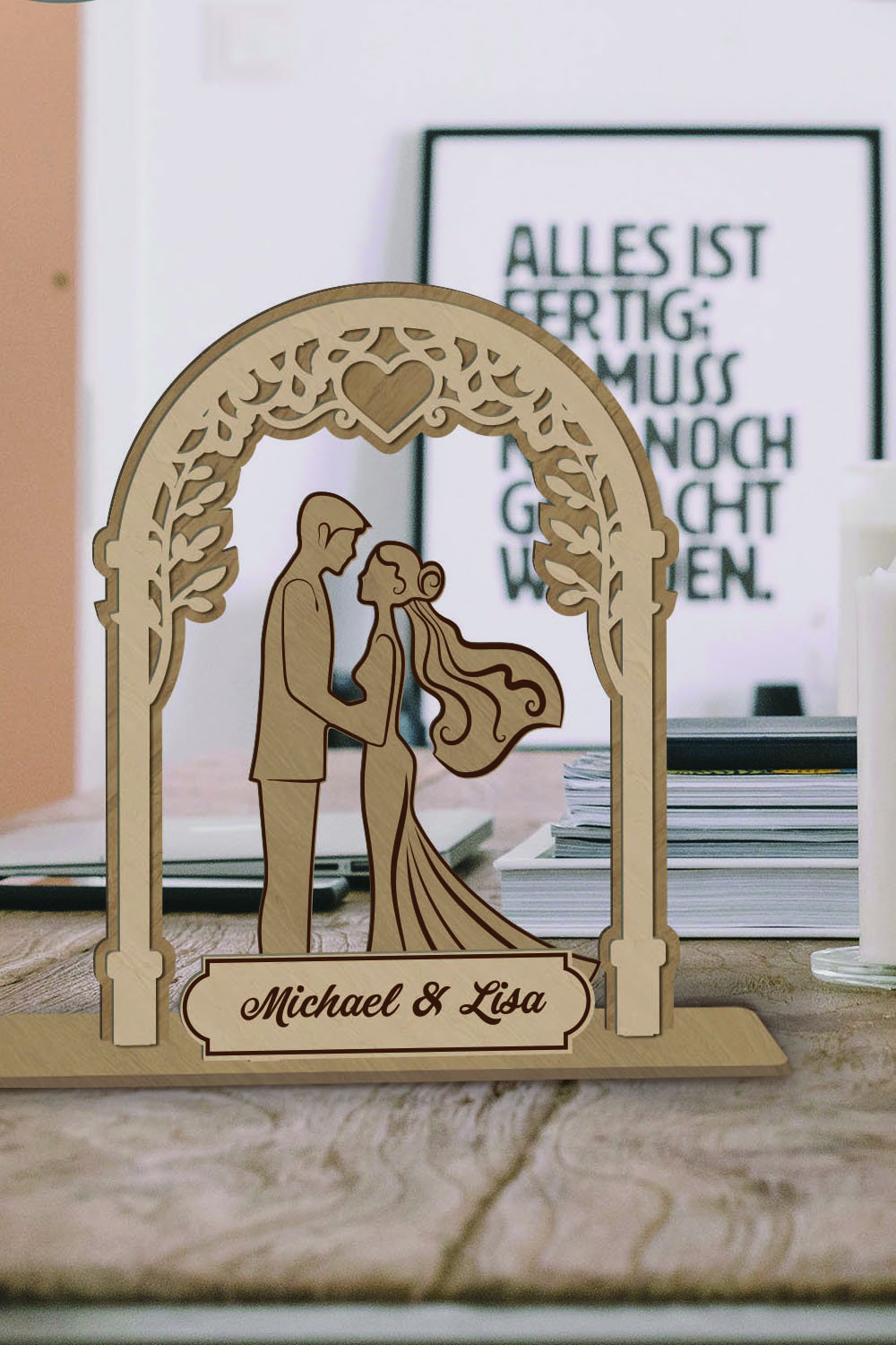 Wedding Multilayer Crafting Laser Cut Template