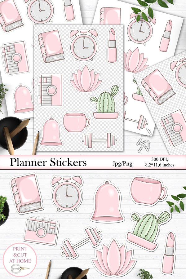 Planner Printable Stickers Design/ Stickers for (1599072)