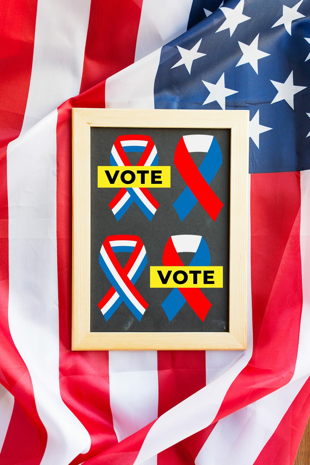 Vote Ribbon SVG File Set