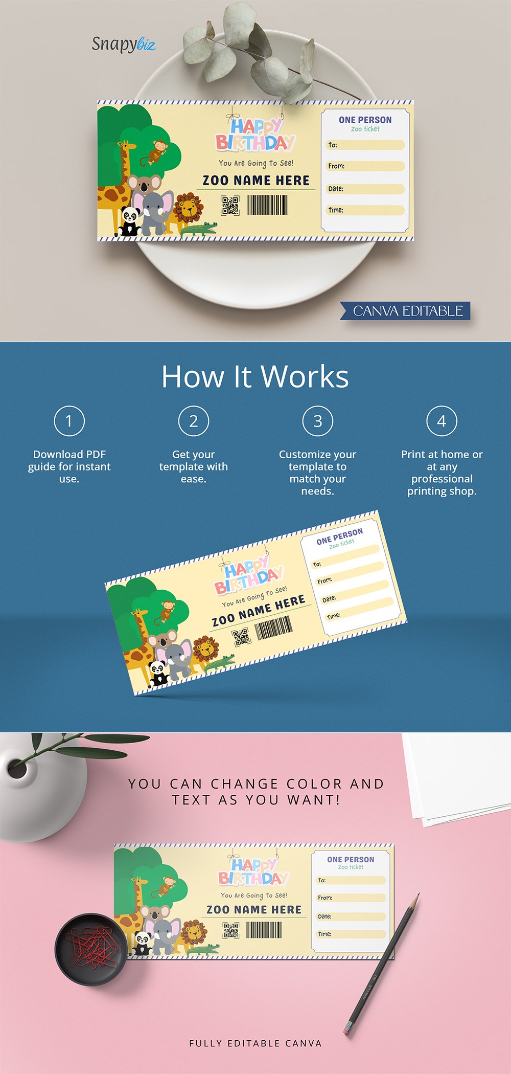 Zoo Certificate Template