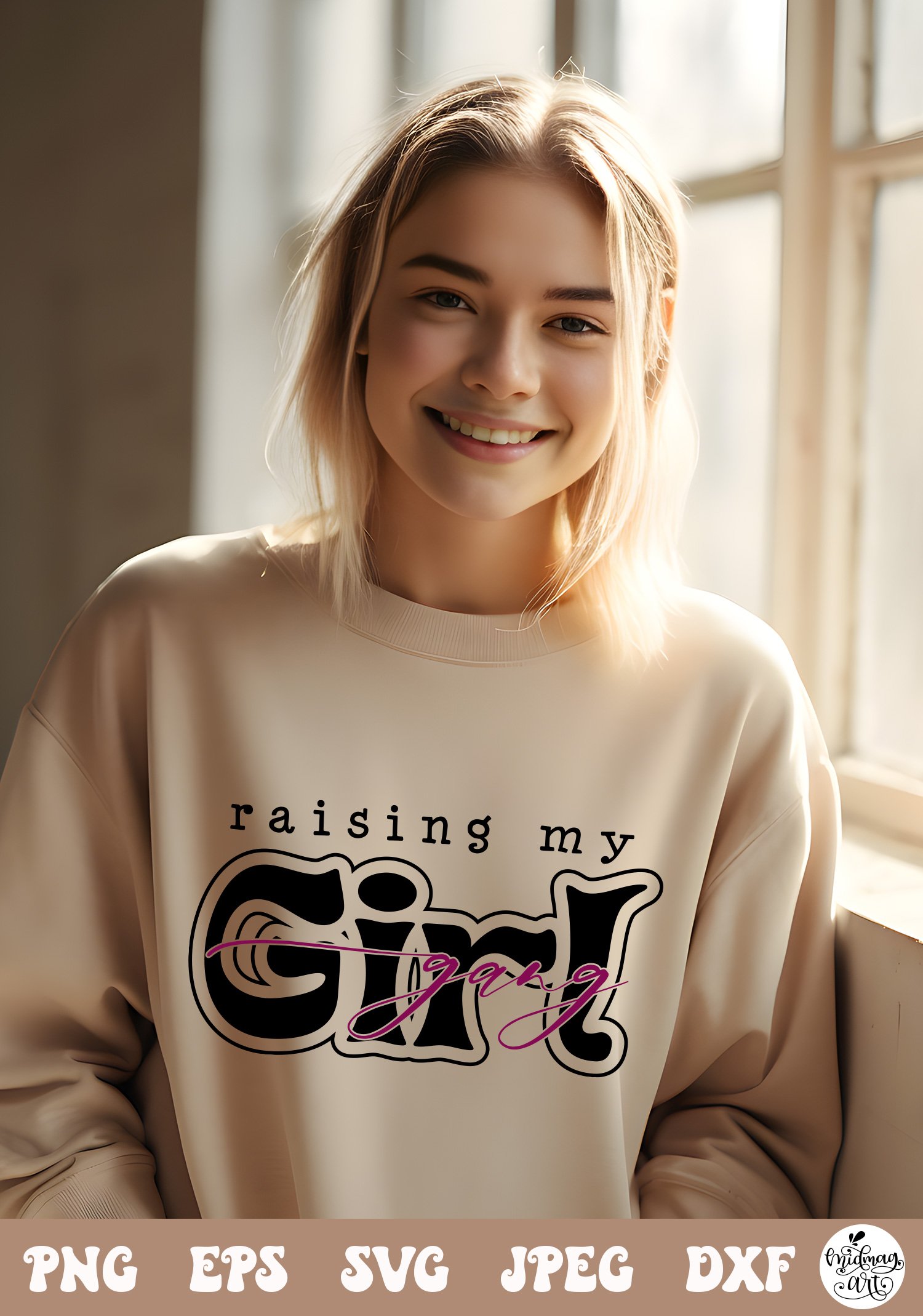Raising My Girl Gang SVG PNG, Girls Squad Svg, Mom Of Girls