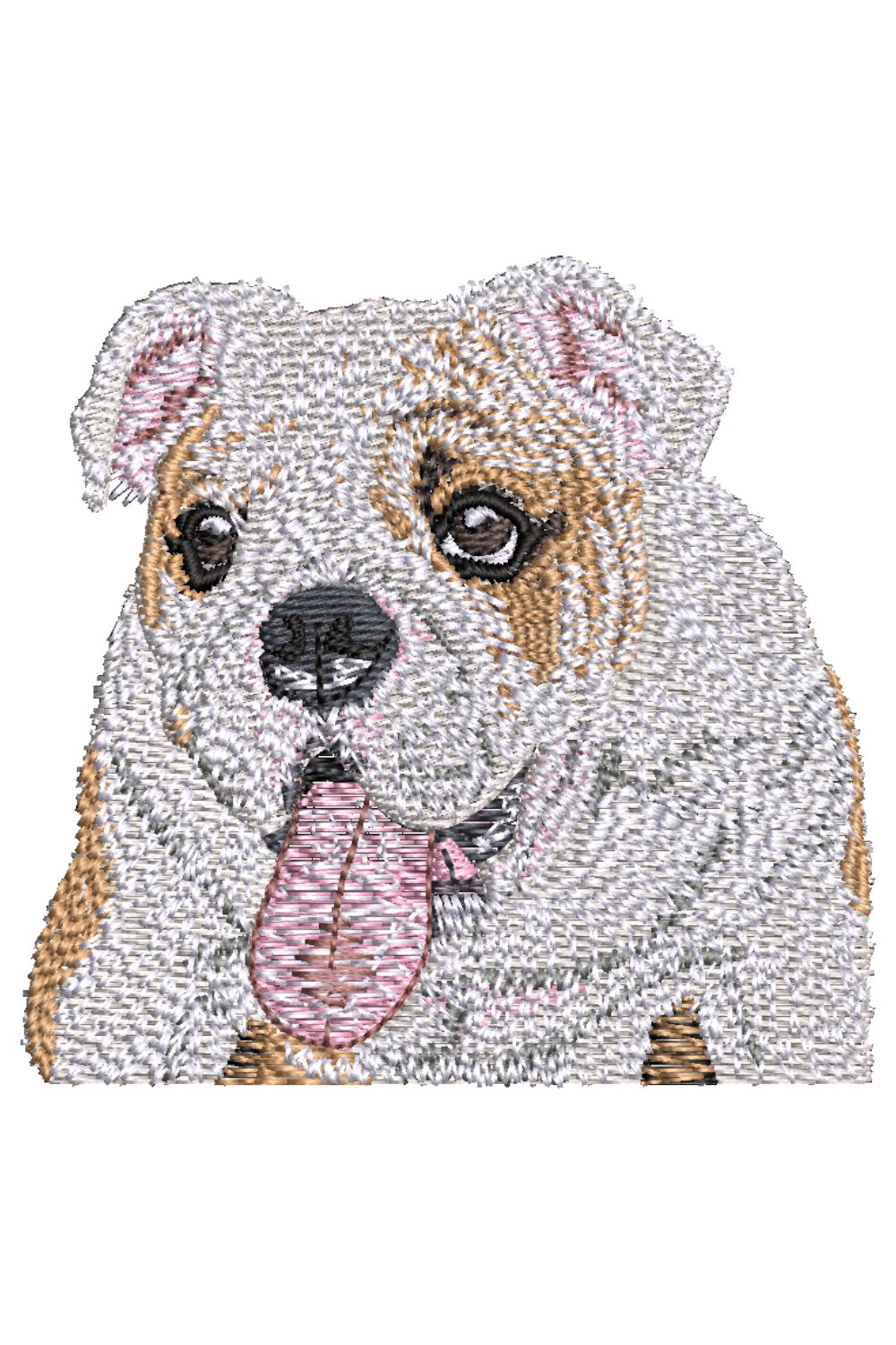 English Bulldog machine embroidery file